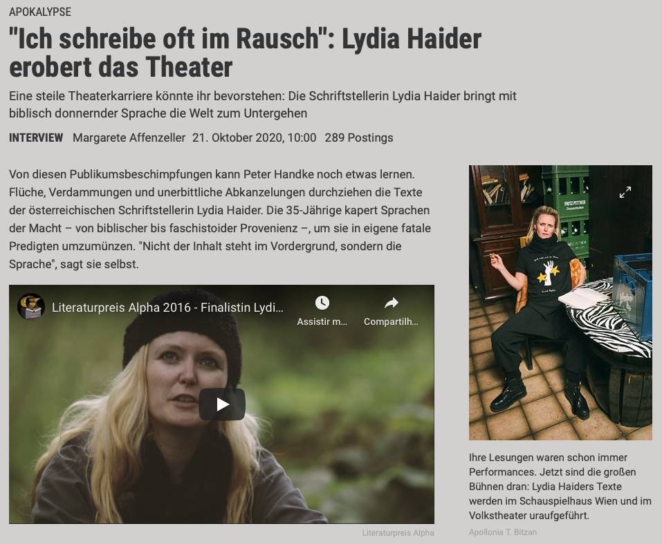 A subversão de Lydia Haider: Bíblia, palavrões e ritmo musical – Centro ...